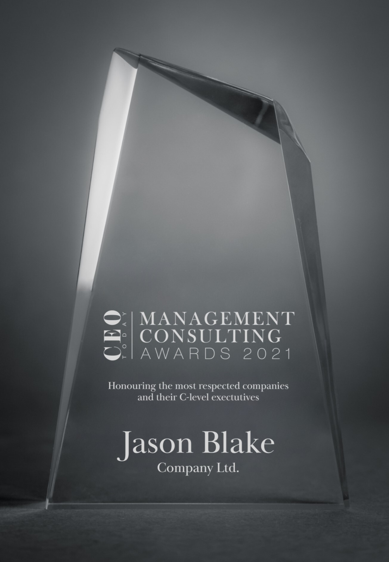CEO Today Management Consulting Awards 2021 - Trophy